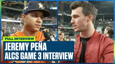 Houston Astros Jeremy Peña On Their Big Alcs Game 3 Win And Their