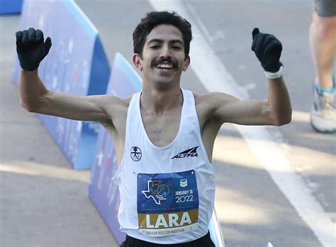 In His First Marathon Houstons Frank Lara Is Fastest American