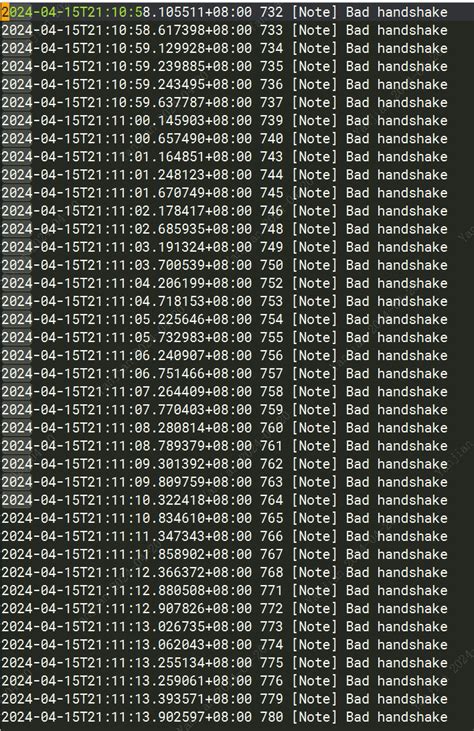 MySQL5 7小版本升级遇到 Note Bad handshake错误 墨天轮