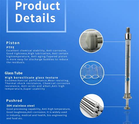 Gas Tight 1 Cc Glass Syringe For Laboratory Media Dispenser Buy 1 Cc