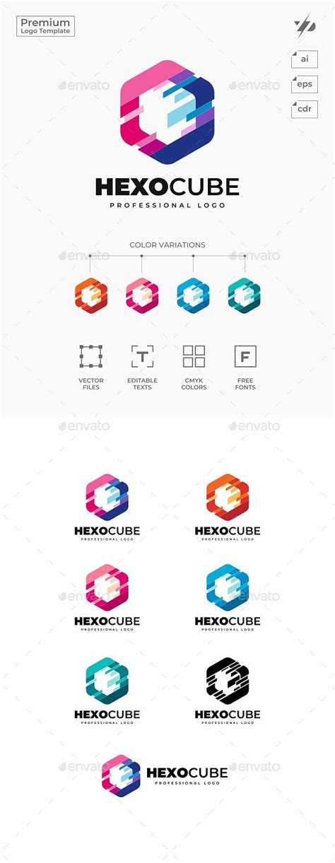 Hexagon Cube Logo By Dm82design Graphicriver