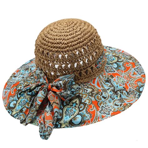 Stingy Brim Hats Maxsiti U Large Brim Sunscreen Sun Hat Female Bohemian