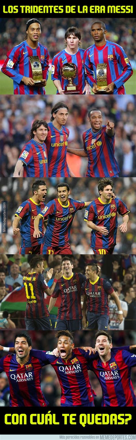 [ Memedeportes ] Los Tridentes De La Era Messi