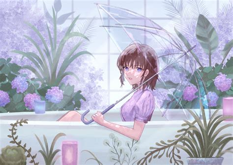 Pili 0 Original 1girl Bright Pupils Brown Hair Crying Crying With