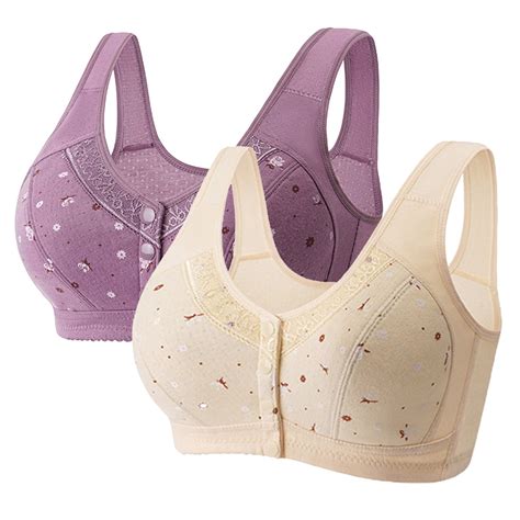 Peaskjp Everyday Bras Plus Size Womens Bra Fashion Deep Cup Bra Full