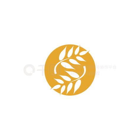 标志免抠元素 农业小麦标志模板矢量图标设计 模板免费下载 Eps格式 2000像素 编号42940669 千图网