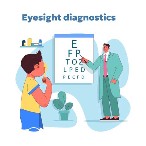 Vision Screening In Action Illustration 45374444 Vector Art At Vecteezy