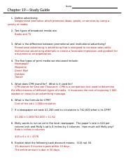 Advertising Study Guide Key Concepts And Formulas Course Hero