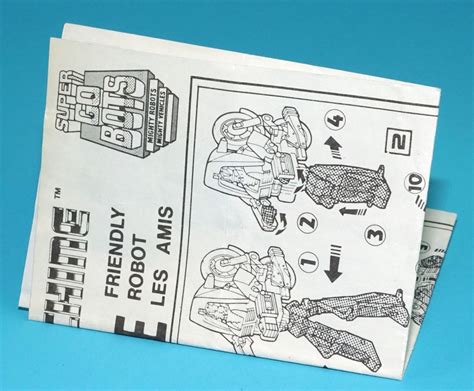 Transformers Go Bots Robo Machine Original Spare Instructions Super Gobots Throttle 1985 Bandai