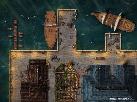 Port Angela Maps Free Static And Animated Battle Maps For D D And