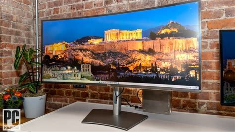 Dell UltraSharp Curved Thunderbolt Hub Monitor U QW Review PCMag