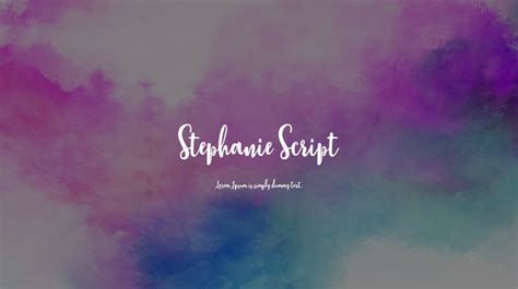 Stephanie Script Font Download Free For Desktop And Webfont