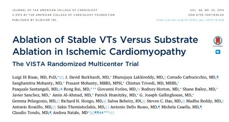 Substrate Mapping For Ventricular Tachycardia