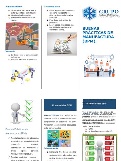 Buenas Practicas De Manufactura Triptico Descargar Gratis Pdf Higiene