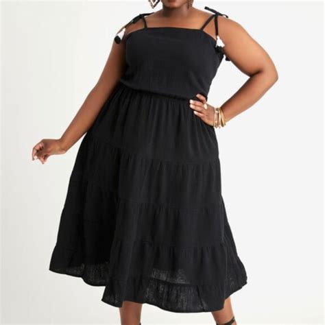 Ashley Stewart Dresses Ashley Stewart Black Smocked Back Maxi Dress
