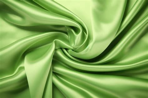 Premium Photo Green Satin Stretched Tight Fully Smooth