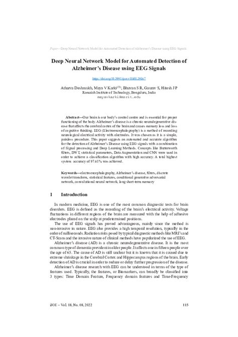 pdf deep neural network model for automated detection of alzheimer s