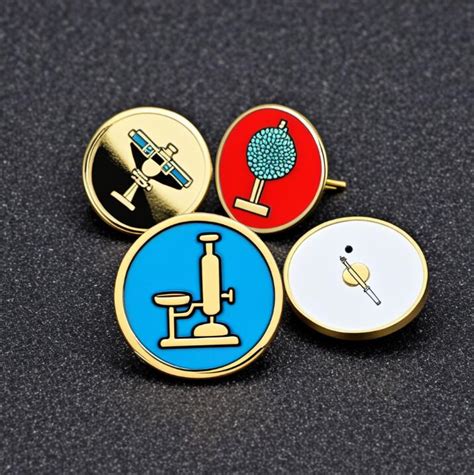 Microscope Lapel Pins Custom Enamel Pins