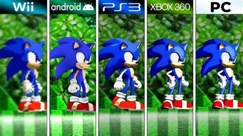 Sonic The Hedgehog 4 Episode I 2010 Wii Vs Android Vs PS3 Vs XBOX 360