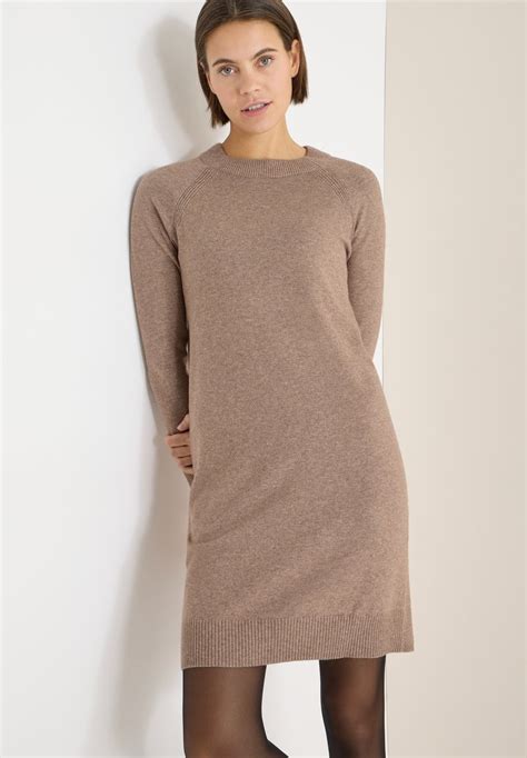 Cecil Strickkleid Braundunkelblau Zalando
