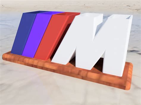 Stl File Bmw M Logo Solid Or Pen Holder・3d Printing Design To