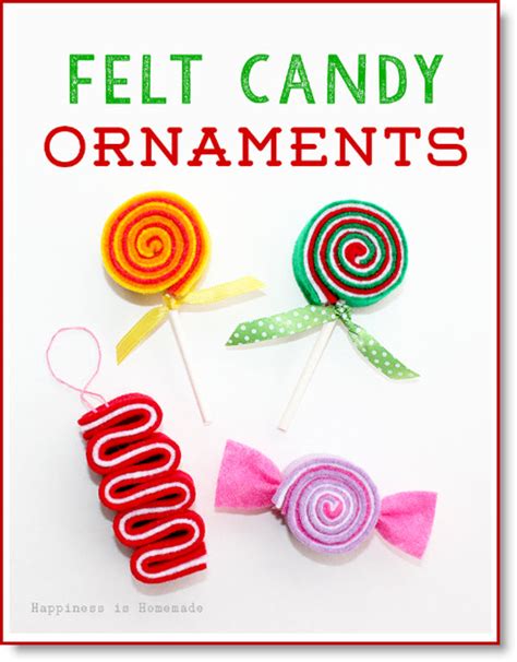 Felt Candy Ornaments Tutorial Felting