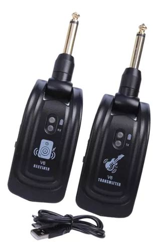 Wireless Guitar System Wireless Transmitter Receiver Black MercadoLibre