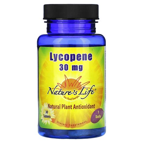 Natures Life Lycopene 30 Mg 30 Tablets
