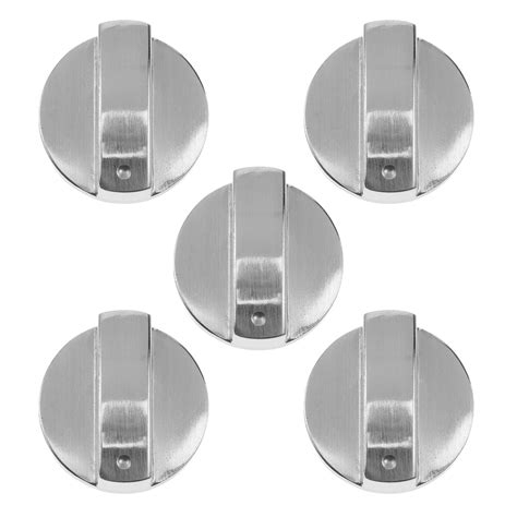 5pcs Alloy Stove Knobs Burner Replace Switch Burner Infinite On Off