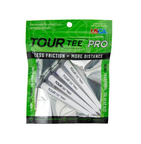 Tour Tee Pro White 4 Pack