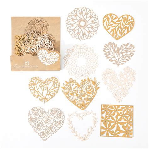 10 Pcs Paper Die Cuts Scrapbook Stickers Cuttting Dies Paper