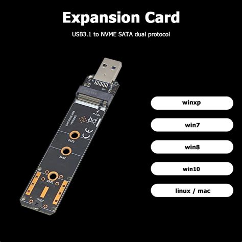 M2 to USB Adapter M Key M.2 PCI Express SATA to USB 3.1 Gen 2 Type A ...