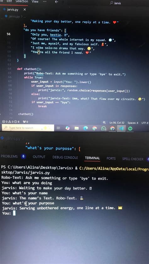 python ai chatbot techforfun jarvis codinglife keepbuilding