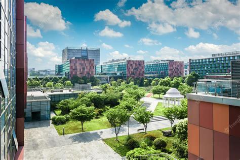 Premium Photo The College Buildings