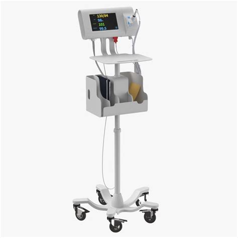 Mobile Vitals Cart 3d Turbosquid 1925417