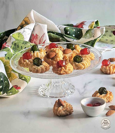Biscotti Di Mandorla Siciliani Con Ciliegie Candite Ricetta Dolce