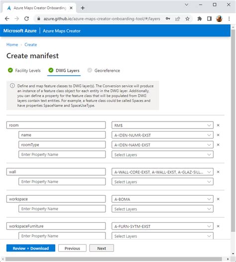 دليل حزمة الرسم لبرنامج Microsoft Azure Maps Creator Microsoft Azure