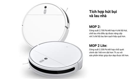 Robot Lau Nh Xiaomi Robot Vacuum Mop Series Si U Sale Y