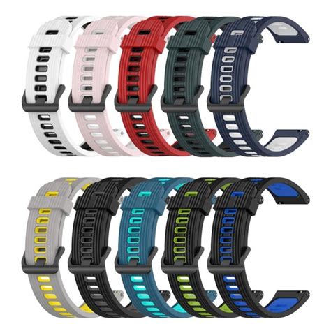 22mm Smart Watch Silicone Premium Two Color Strap Watch Belt For Unisex