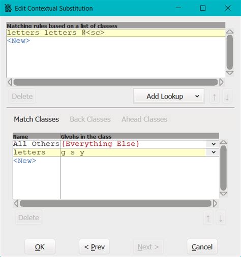 How To Create Contextual Ligature Lookup Tables In Fontforge Font