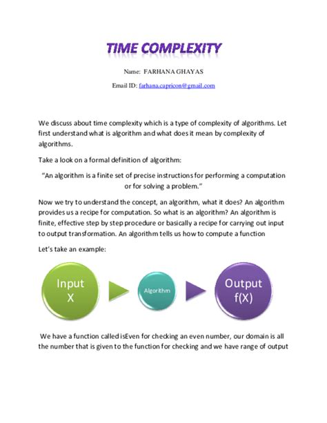 Doc Time Complexity