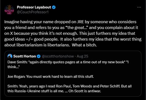 Eww Scott Horton Acting Like A Bitch On X R Anarcho Capitalism
