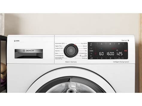 Bosch Serie 8 WAX02KM1SN Vaskemaskin hvit Tørketrommel Pakke