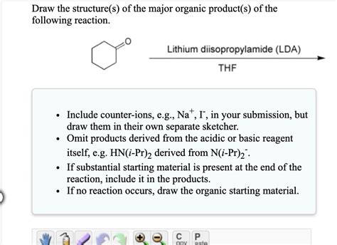 Draw The Structures Of The Major Organic Products Of The Following Reaction Lithium