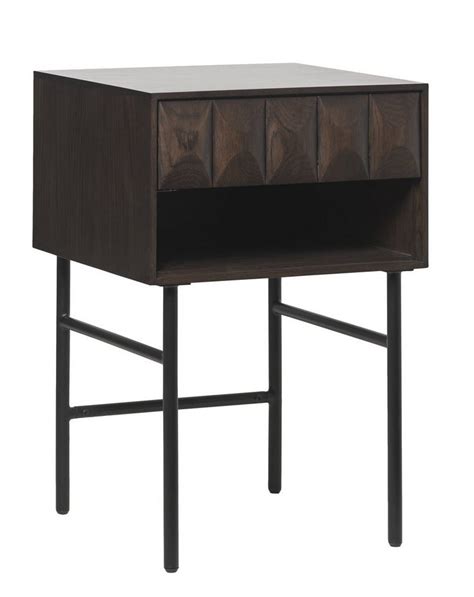 Möbelando Beistelltisch Latina Bht 46x70x46 Cm Aus Eiche Furniert