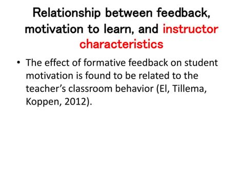 Motivation Feeback Theory Development Ppt