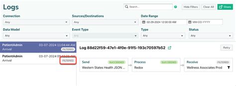Filtering Asynchronous Messages