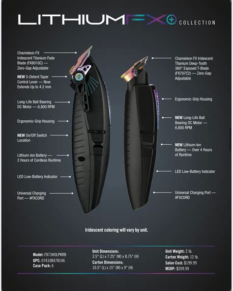 BabylissPRO LithiumFX Collection Cord Cordless Lithium Ergonomic