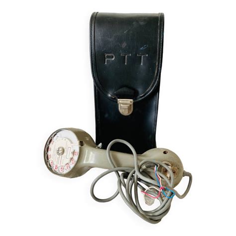 Téléphone Ancien De Technicien Ptt Avec Sacoche Vintage Selency