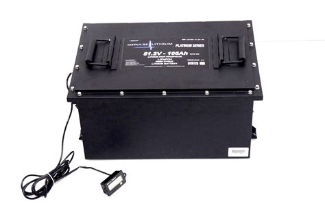 48v 105ah Golf Cart Battery With Display And Charger Impulse Lithium